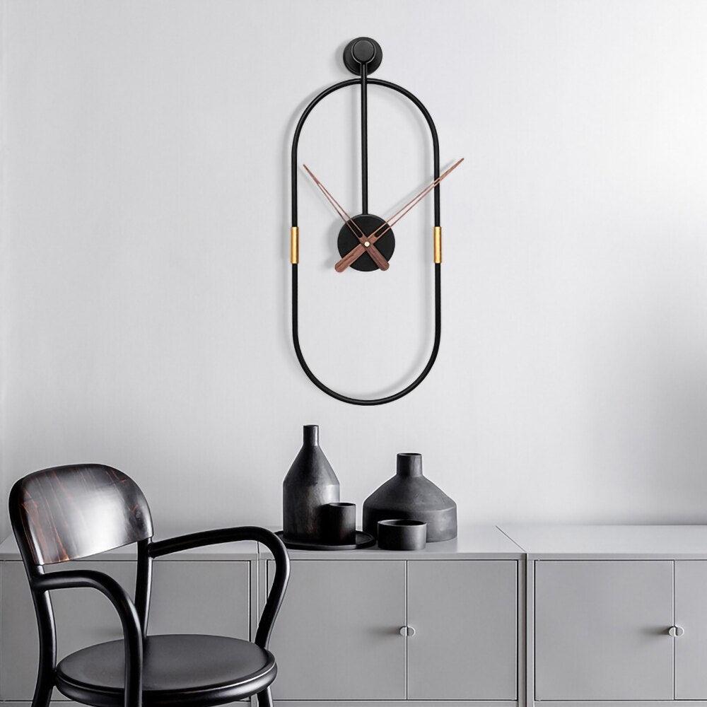 Oblong Minimalist Metal Wall Clock | GlamorousHangups – Glamorous ...